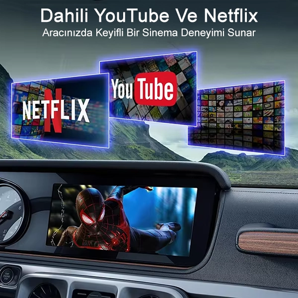 Kablosuz Car play Youtube Netflix Haritalar Android Auto Adaptör Türkçe ...