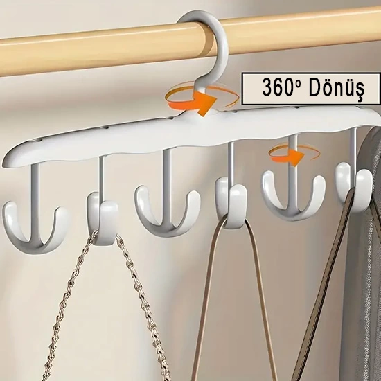 12 Kancalı Fonksiyonel Çok Amaçlı Askı