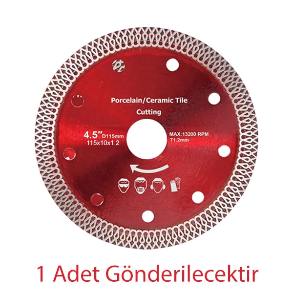 Turbo Elmas Testere Granit Mermer Seramik Kesme Diski 1.15 mm