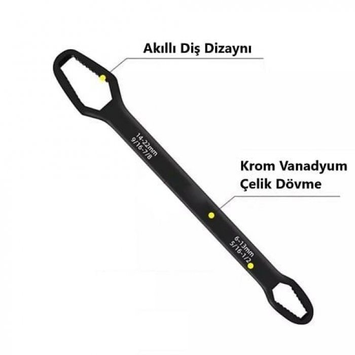 Kendinden Ayarlı Somun Anahtarı 6-13 14-22 mm
