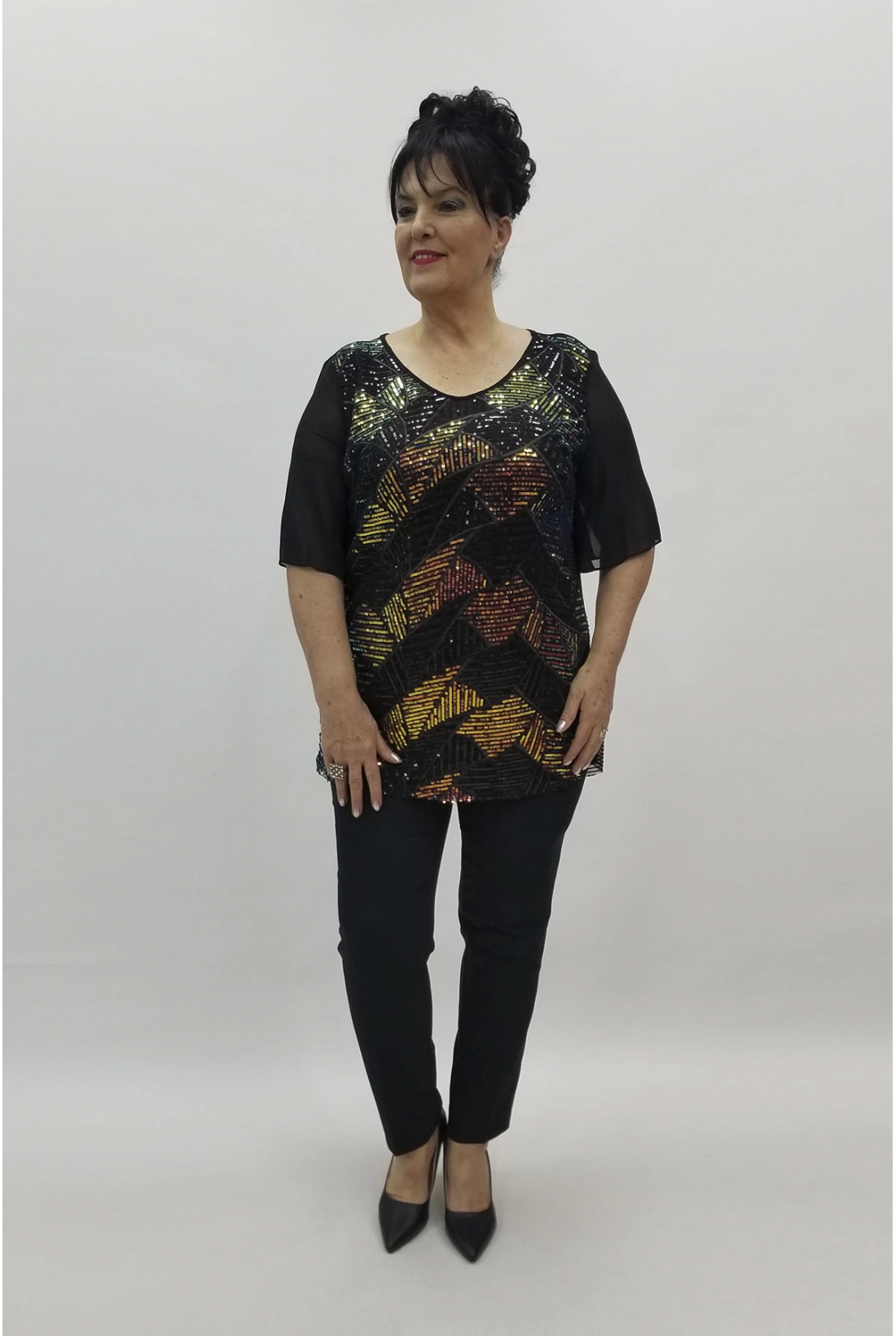 Miraggio Büyük Beden Abiye Bluz 98456 ORJİNAL