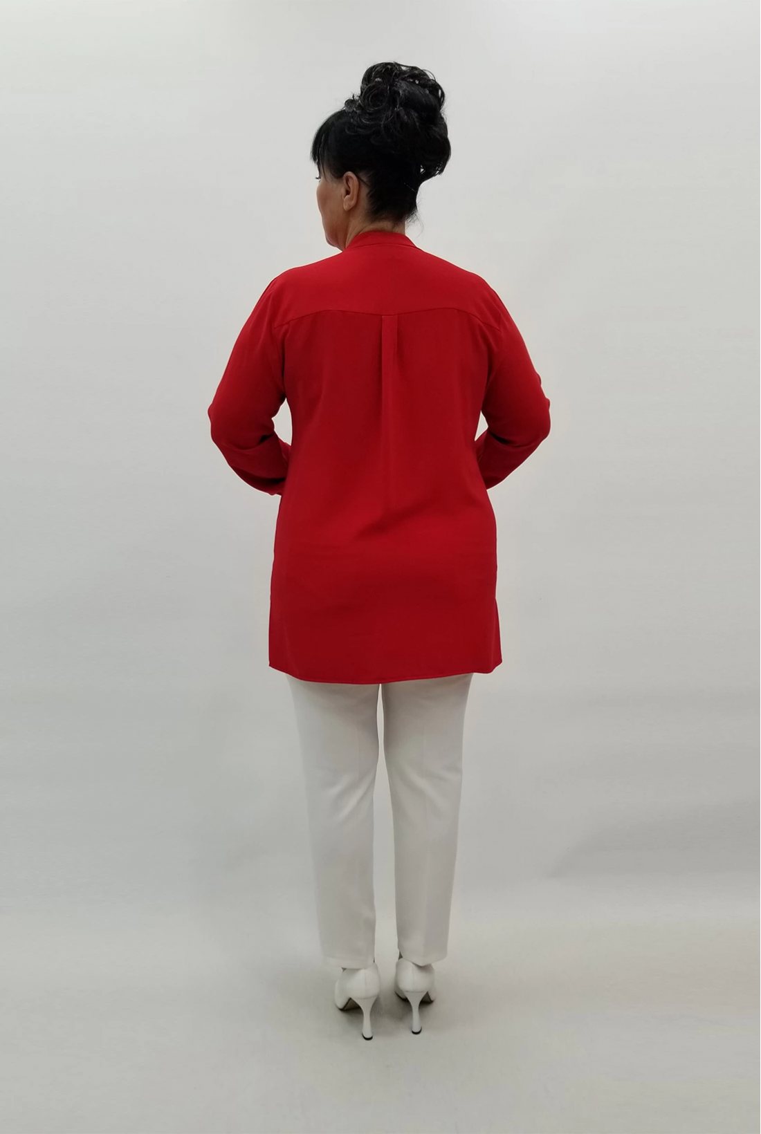 Miraggio Büyük Beden Bluz 99442 KIRMIZI