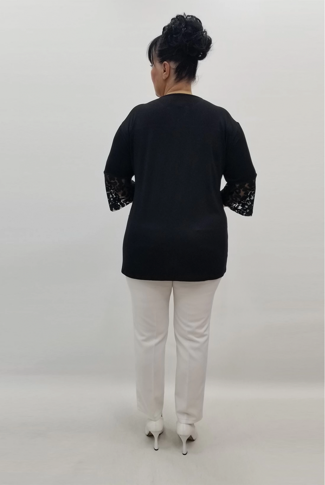 Miraggio Büyük Beden Bluz 99537 SİYAH