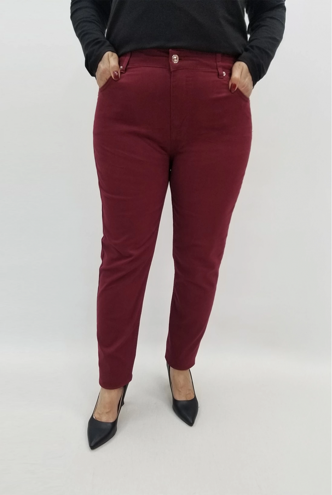 Miraggio Büyük Beden Kot Pantolon 99396 BORDO