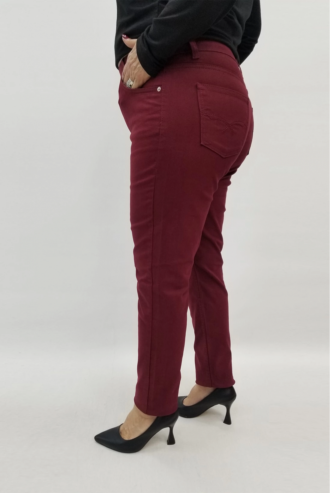 Miraggio Büyük Beden Kot Pantolon 99396 BORDO