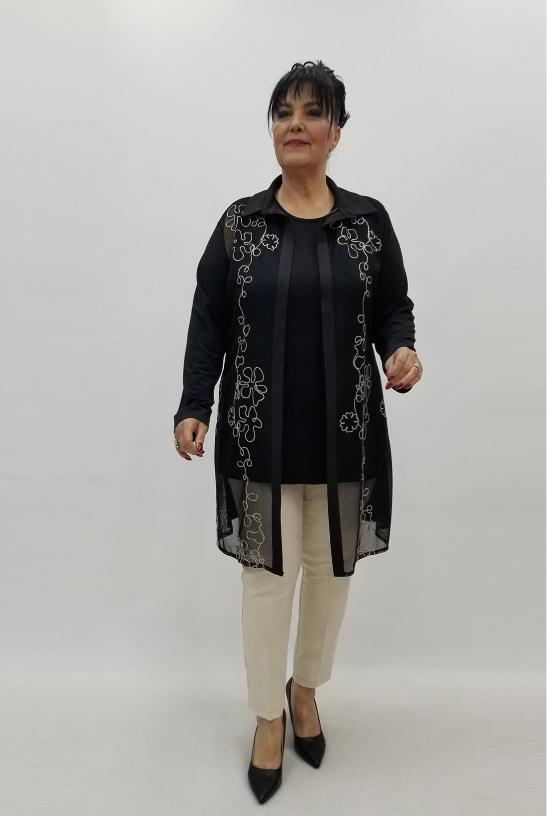 Miraggio Büyük Beden Takım 99617 SİYAH