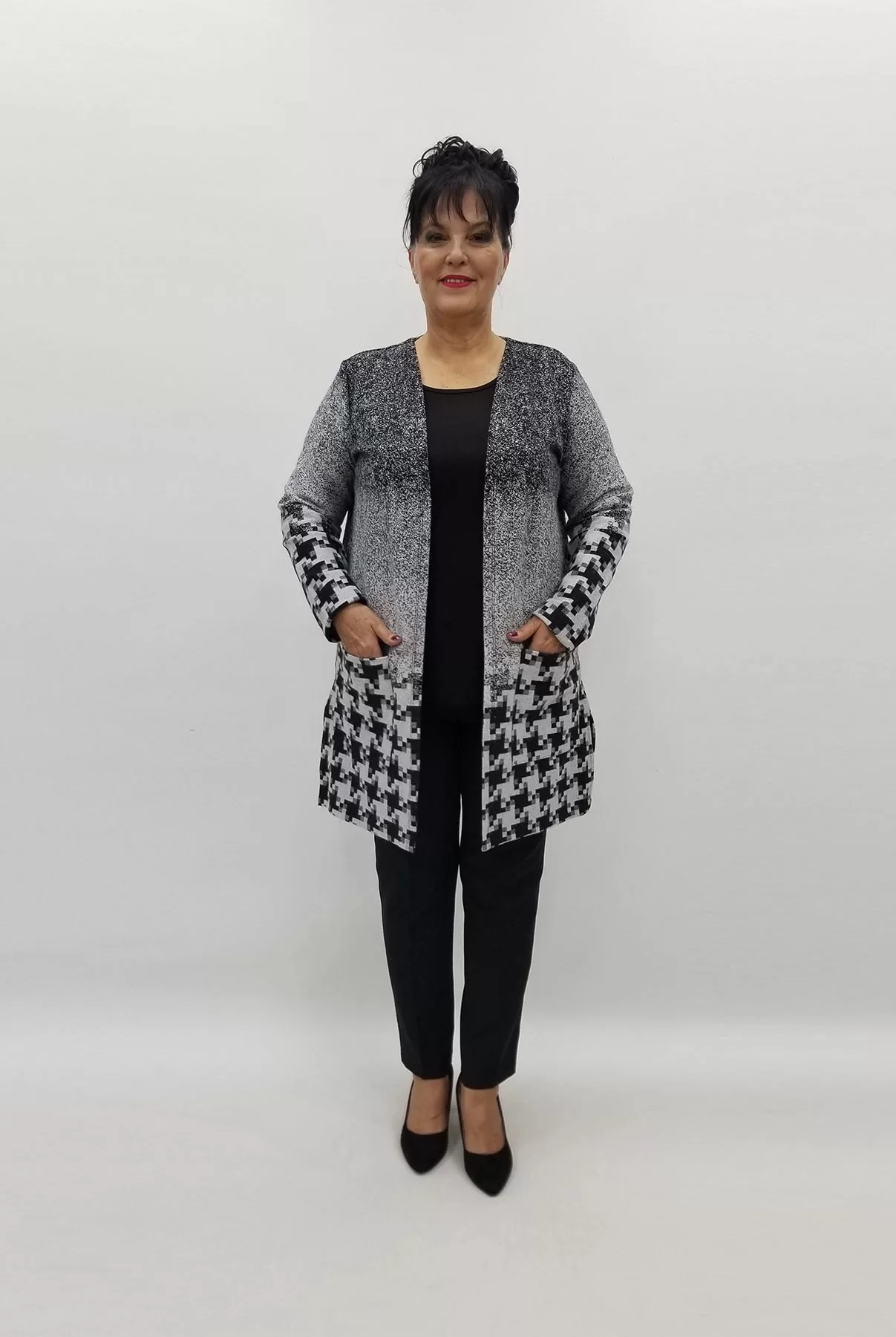 Miraggio Büyük Beden Ceket 99302 GRİ