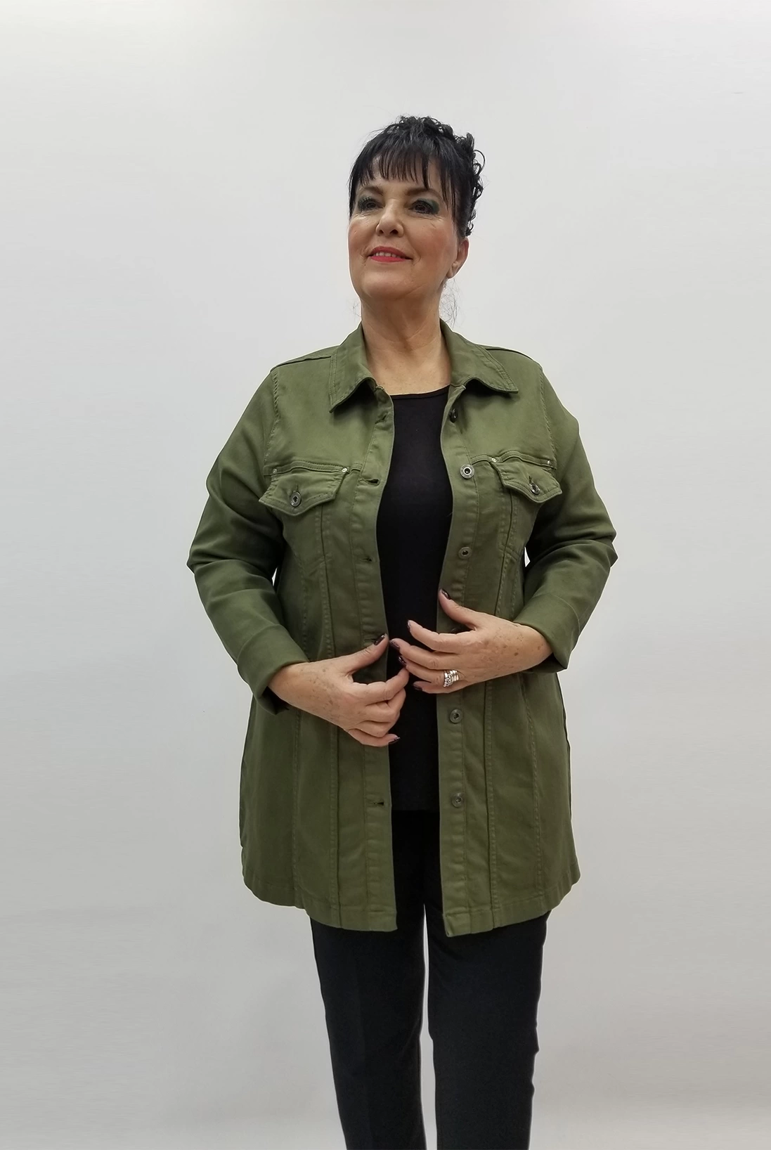 Miraggio Büyük Beden Ceket 99359 YEŞİL