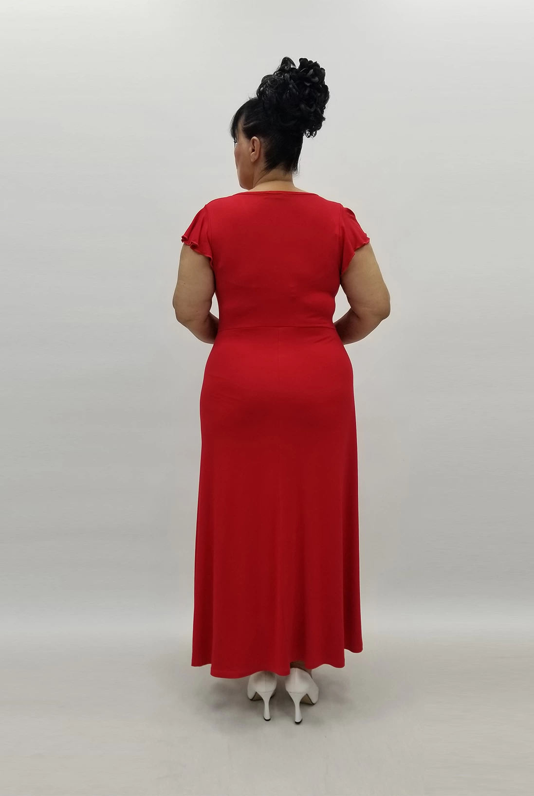 Miraggio Büyük Beden Elbise 99887 KIRMIZI