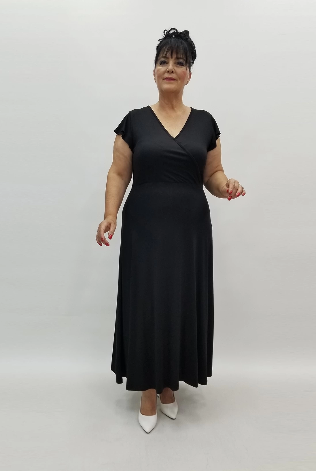 Miraggio Büyük Beden Elbise 99887 SİYAH