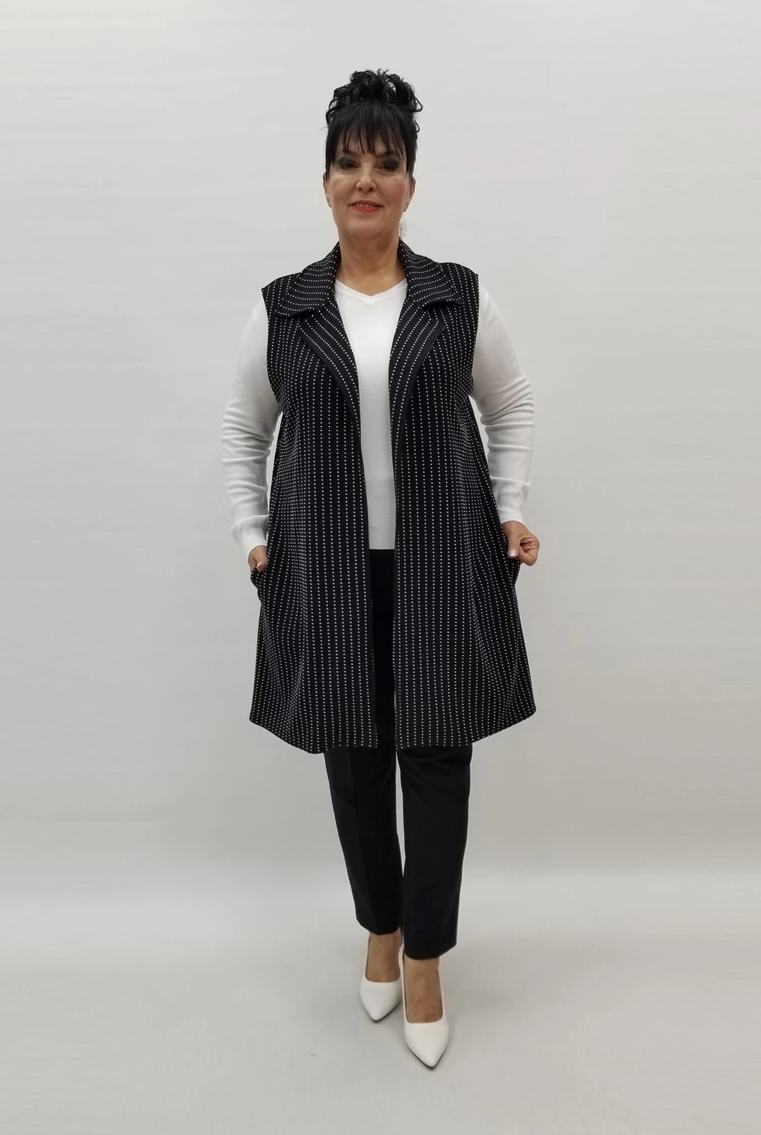 Miraggio Büyük Beden Yelek 99144 SİYAH