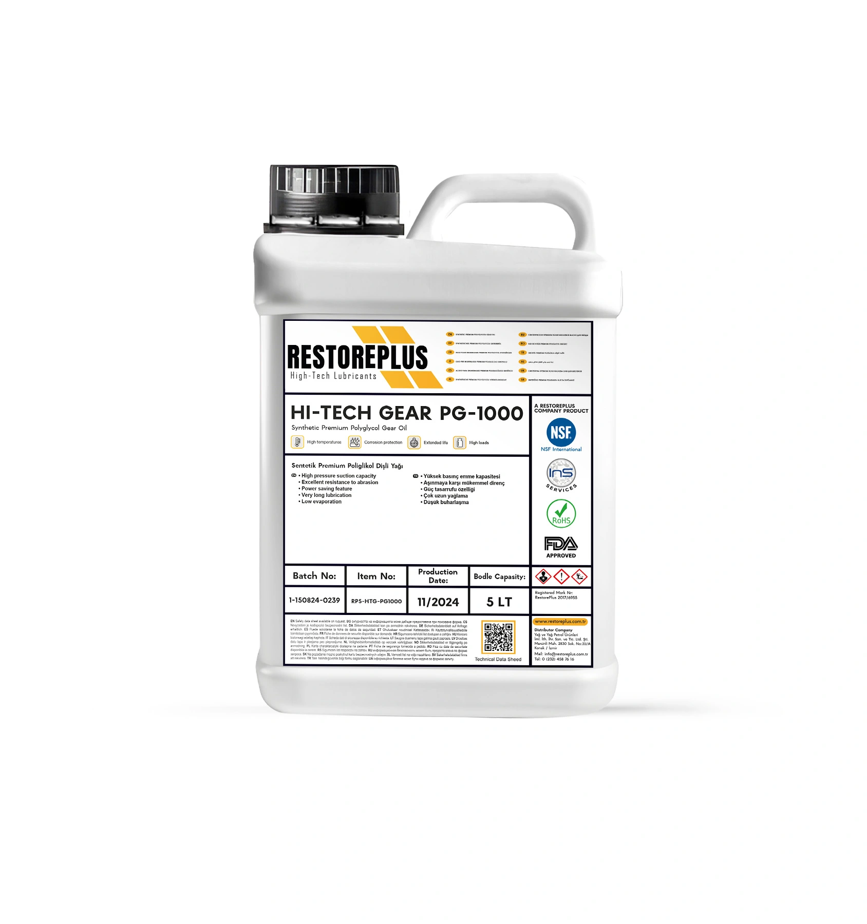 Synthetic Premium Polyglycol Gear Oil
