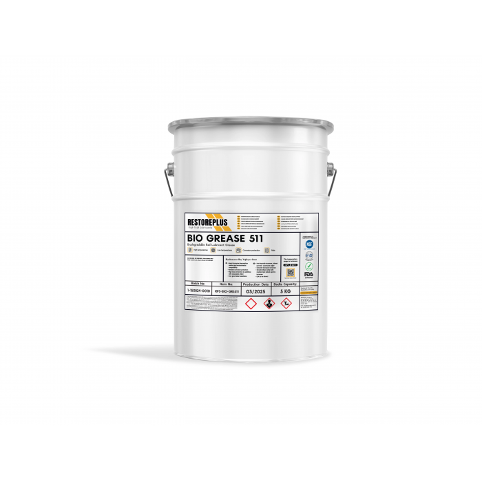 Restoreplus Bio Grease 511 Biyobozunur Çevre Dostu Ray Yağlayıcı Gresi 5 KG