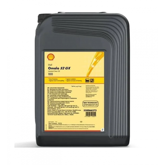 Shell Omala S2 GX 100 20LT | Yüksek Performanslı Endüstriyel Dişli Yağı