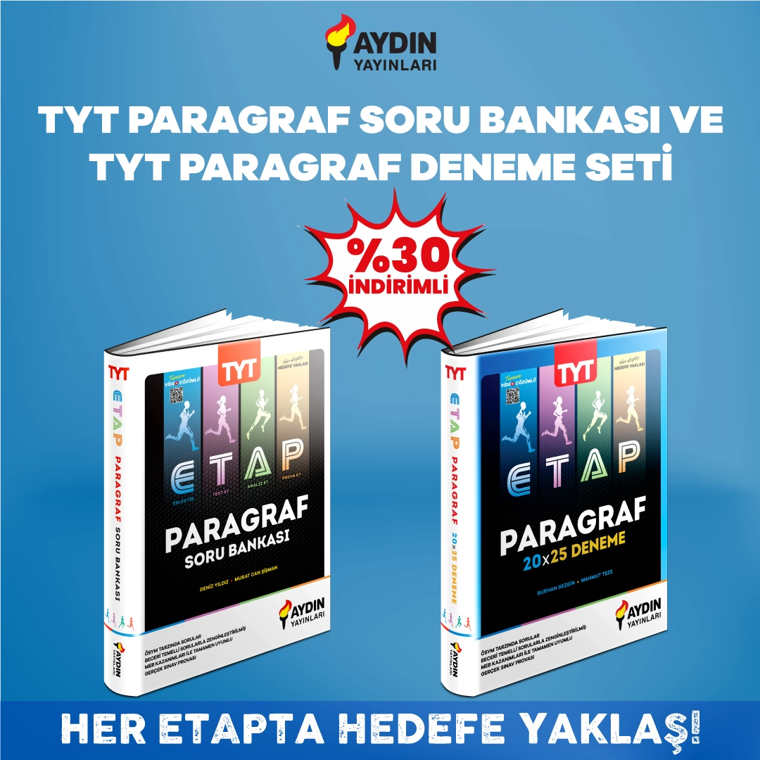 Etap Paragraf Soru Bankası | Aydın Yayınları