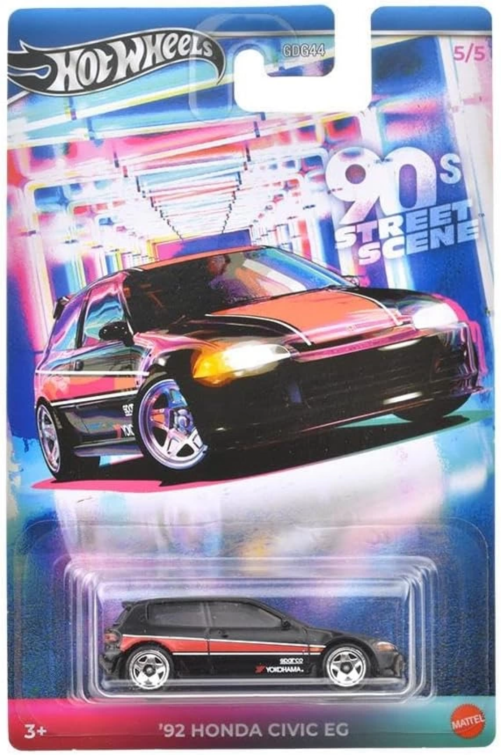 Hot Wheels 90's Street Scene 92 HONDA CIVIC EC JCB56
