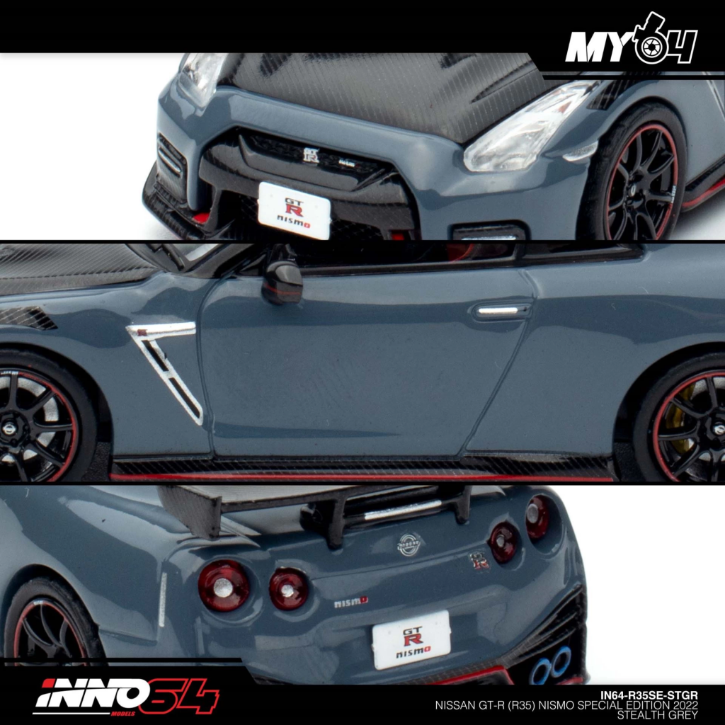 Inno 1/64 NISSAN GT-R (R35) NISMO SPECIAL EDITION 2022 Stealth Gray IN64-R35NSE-STGR