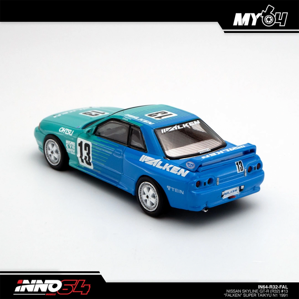 Inno 1/64 NISSAN SKYLINE GT-R R32 #13 "FALKEN" Super Taikyu N1 1991 ...