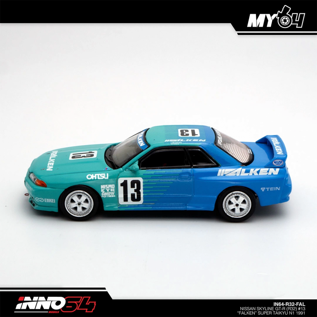 Inno 1/64 NISSAN SKYLINE GT-R R32 #13 "FALKEN" Super Taikyu N1 1991 ...