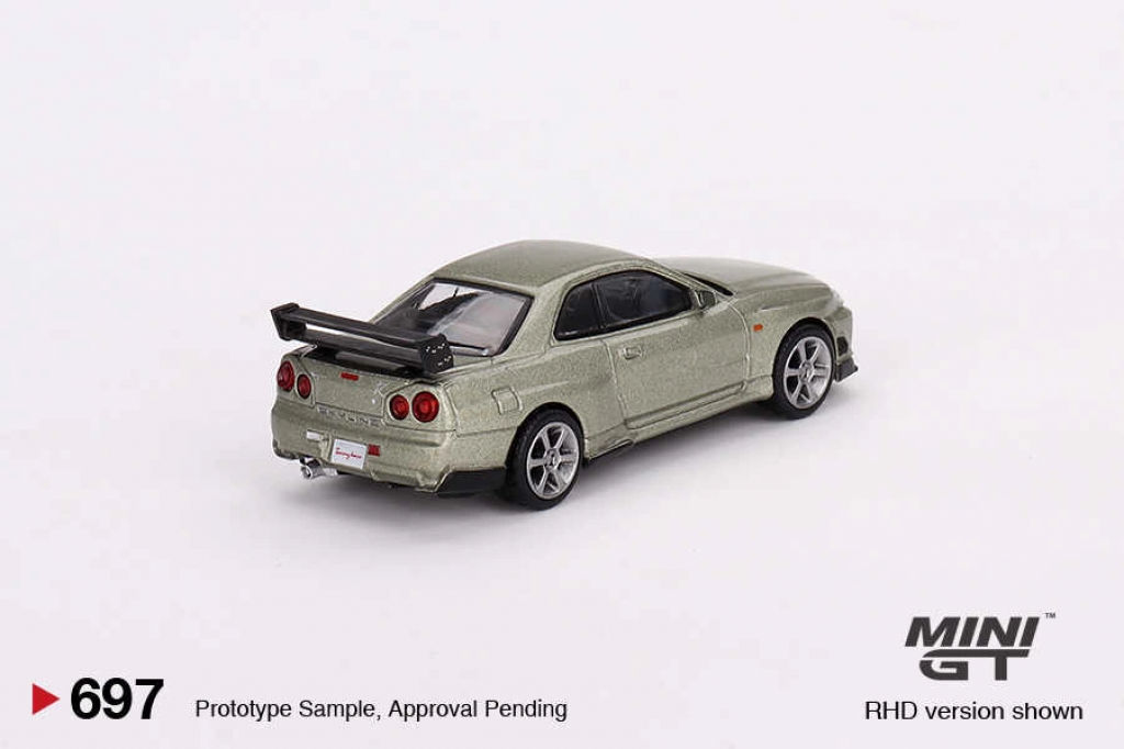 Mini GT Nissan Skyline GT-R R34 Bayside Blue 1:64 Diecast Model Araba ...