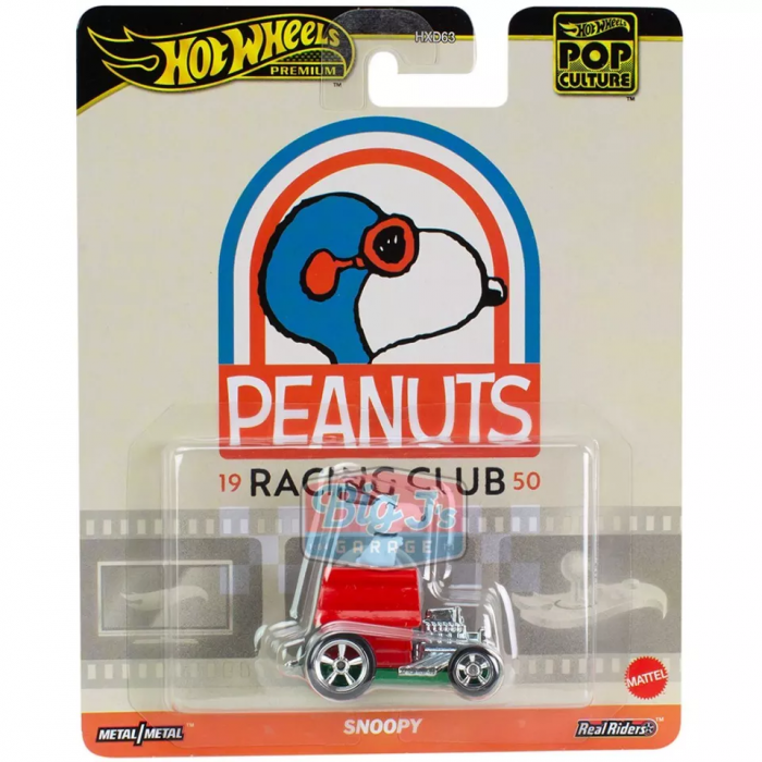 Hot Wheels Premium Pop Culture Peanuts 1950 Racing Club Snoopy HVJ42