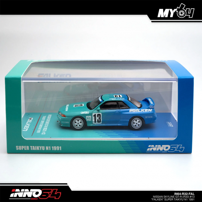 Inno 1/64 NISSAN SKYLINE GT-R R32 #13 "FALKEN" Super Taikyu N1 1991 ...
