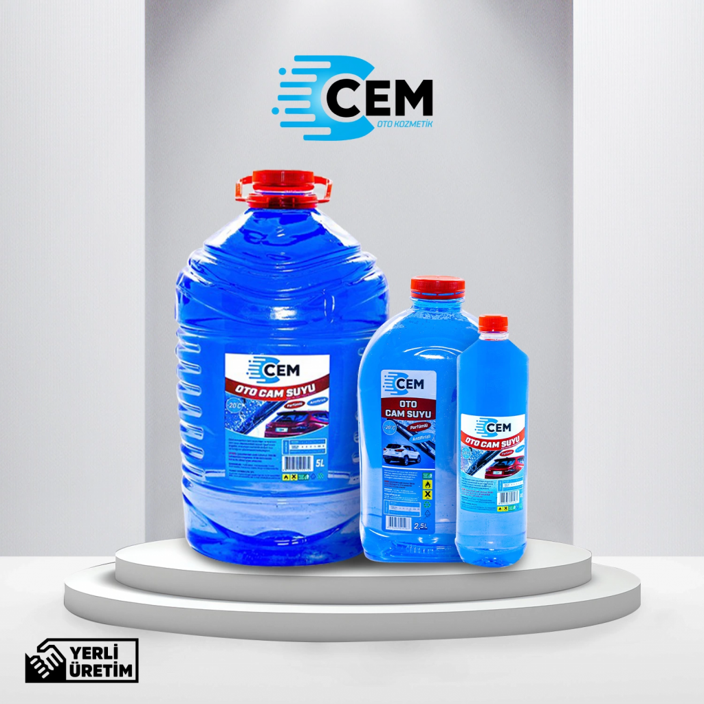 CEM CAR CARE Cam Suyu 2,5 LT Antifriz İçerikli -20 Derece