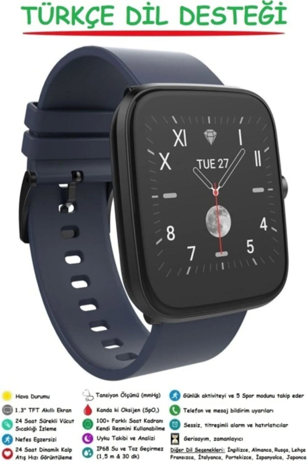 Smart Watch Türkçe Menü Akıllı Saat Smart Watch Türkçe Menü Akıllı Saat