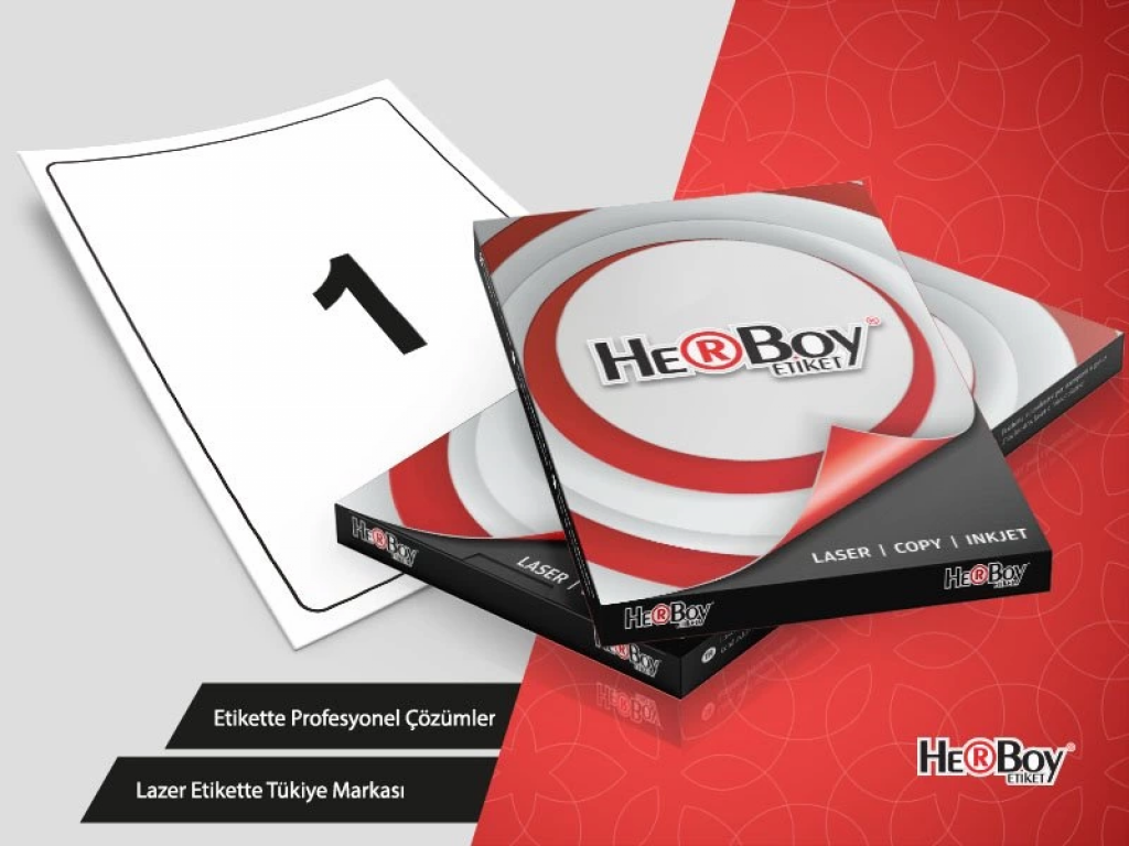 HERBOY LASER ETİKET BEYAZ 210X280 100 LÜ HB-1100