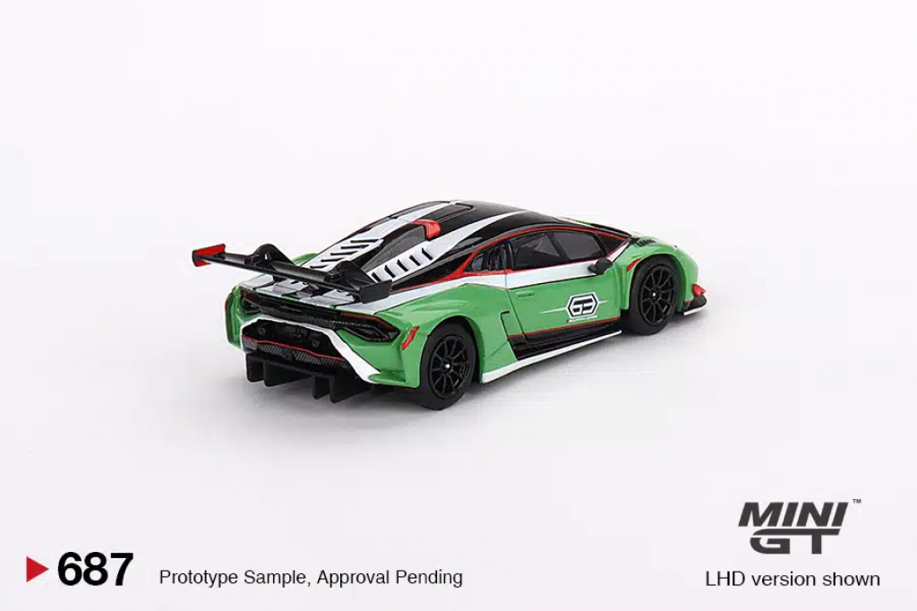 Mini Gt 1/64 Lamborghini Huracán GT3 EVO2 Presentation