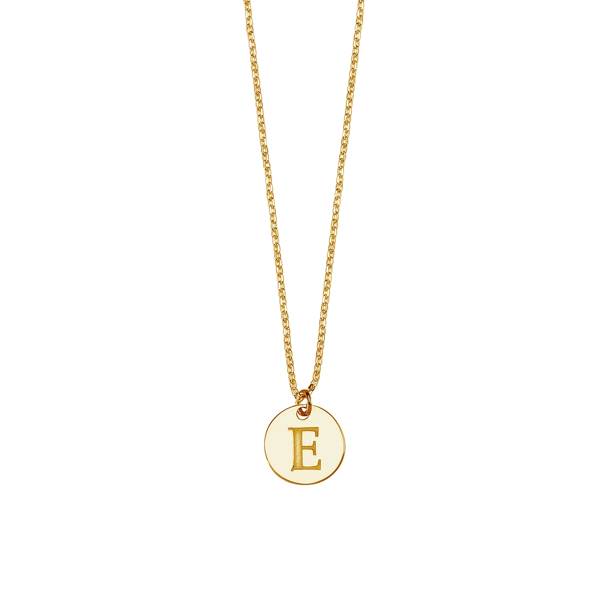 Lazer Kesim Plaka E Harfli Kolye