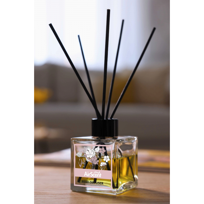 Pudra Çubuklu Oda Kokusu 50 ML Reed Diffuser - Airtech Hygiene
