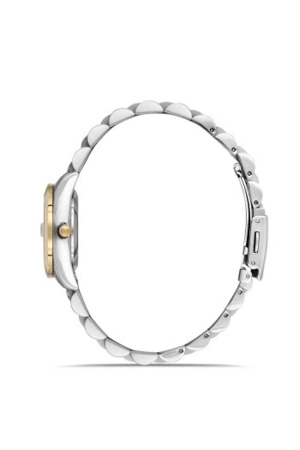 Ferro Sarı ve Gümüş Çelik Kordon Kadın Kol Saati FL21519A-D 3 ATM Su ...