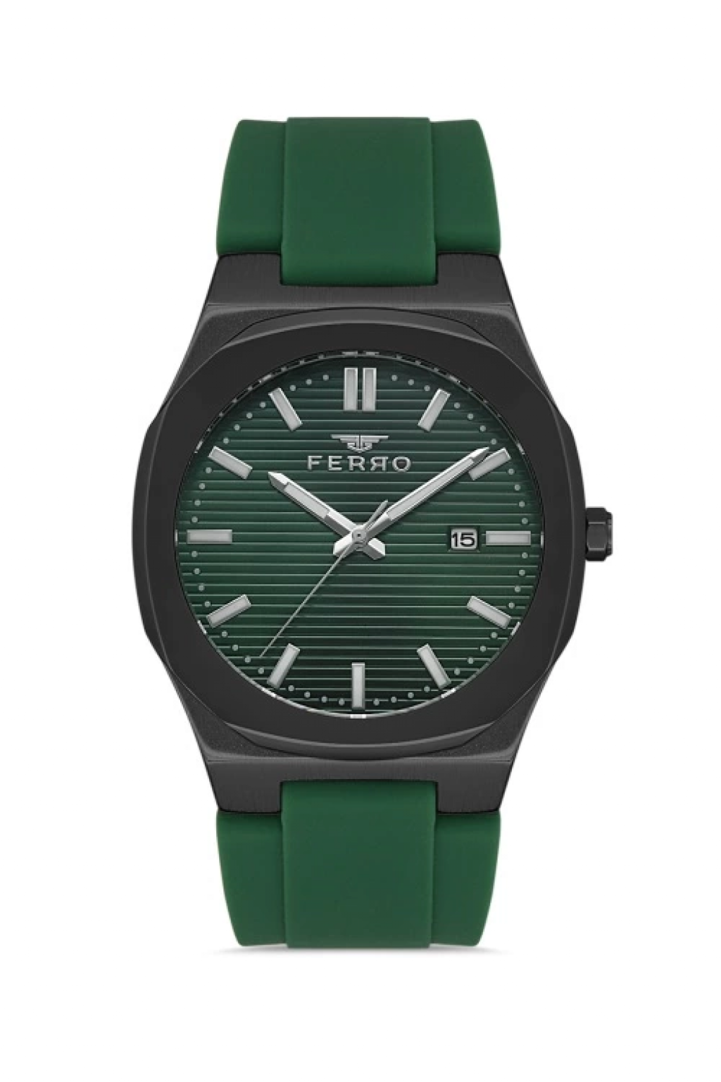 Ferro Green Silicone Band Men's Wristwatch F11340D-ZJ