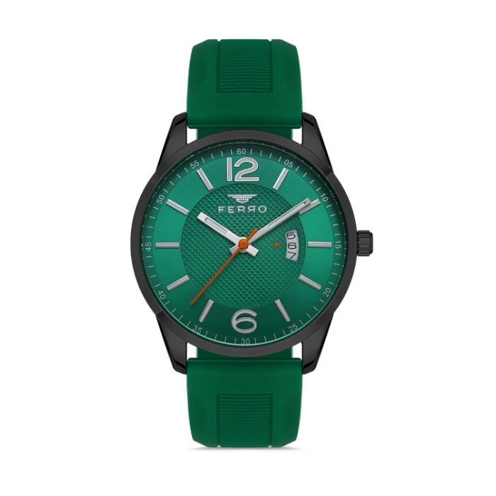 Ferro Green Silicone Band Men's Wristwatch F11316D-ZJ