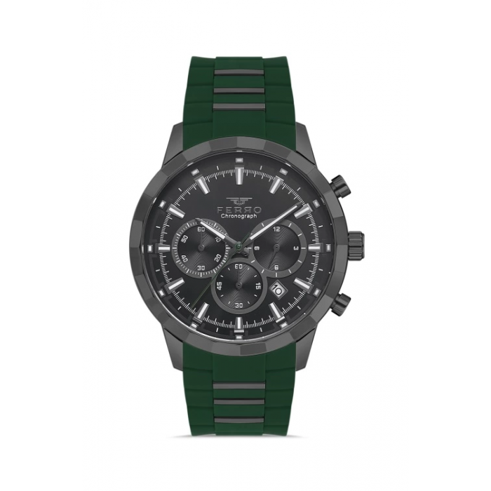 Ferro Green Silicone Band Men's Wristwatch FM31360D-ZJ2