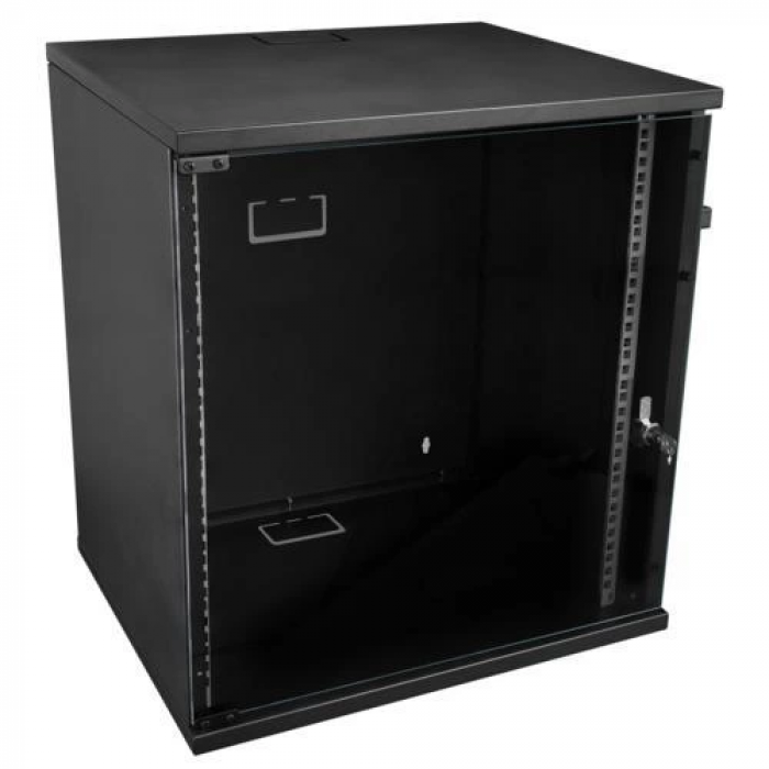 S-link SL-U12 Yeni Nesil 12U Soho Rack Kabin W 530mm D 400mm Siyah