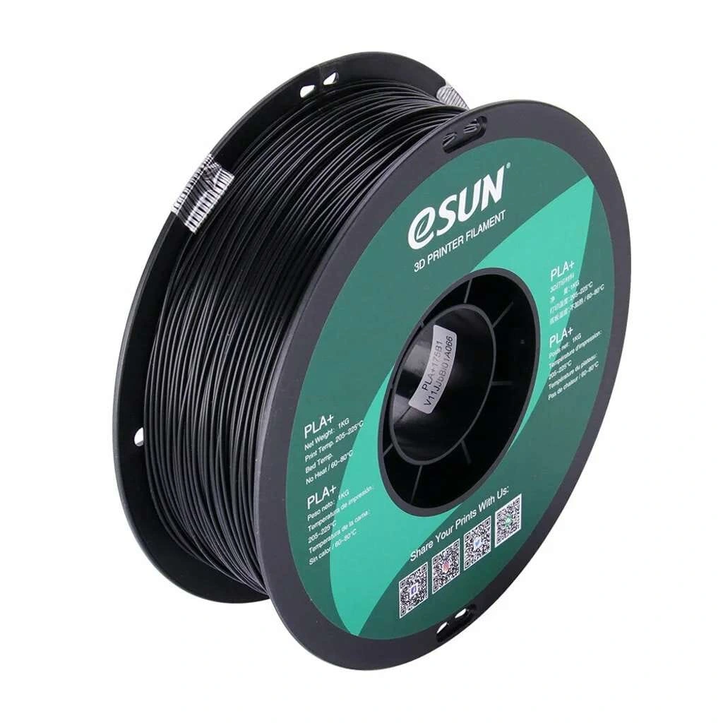 Yüksek Kaliteli eSUN Siyah 2.85 mm PLA+ Filament 1 KG
