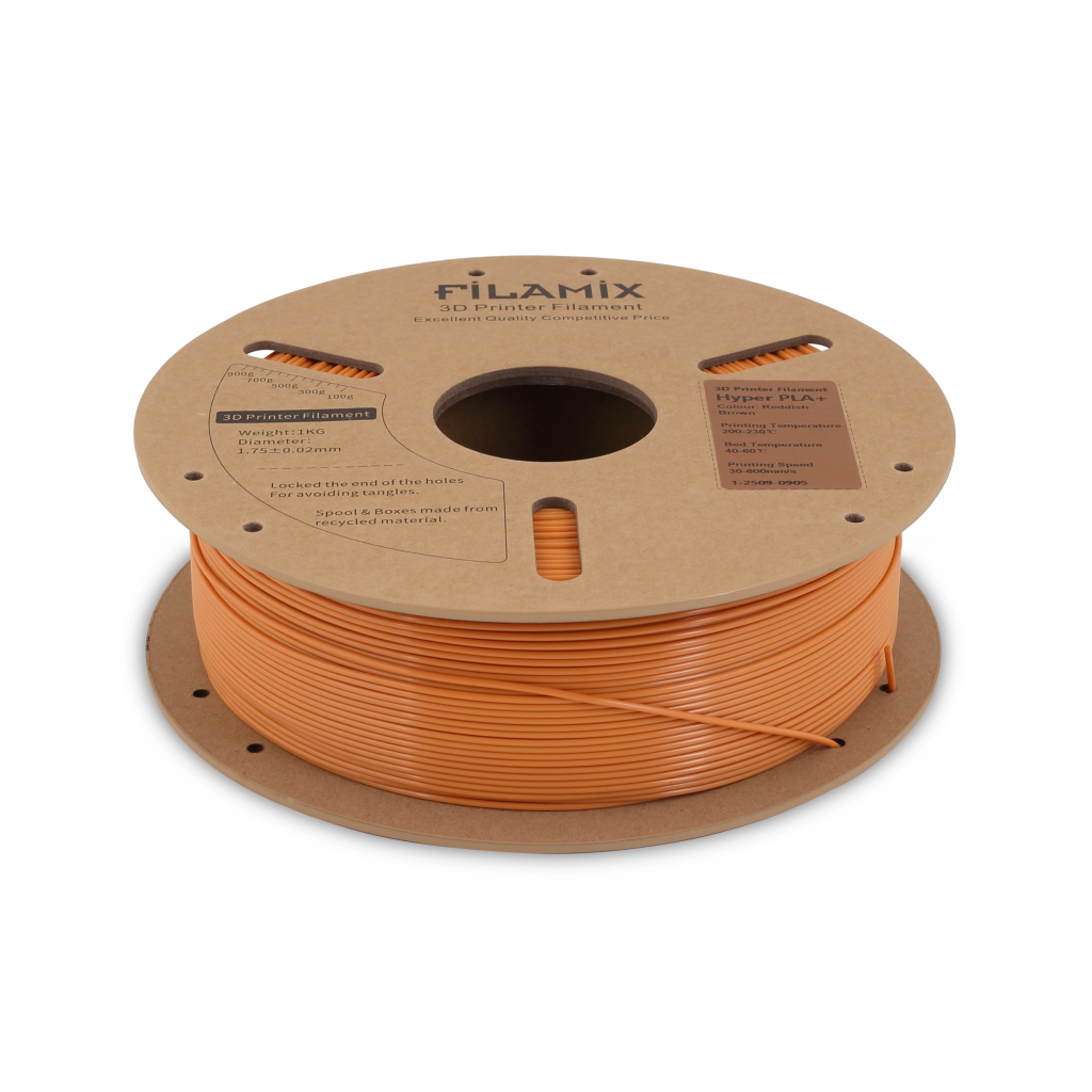 Filamix Hyper PLA+ Filament Reddish Brown - Filamix Hyper PLA Filamenti