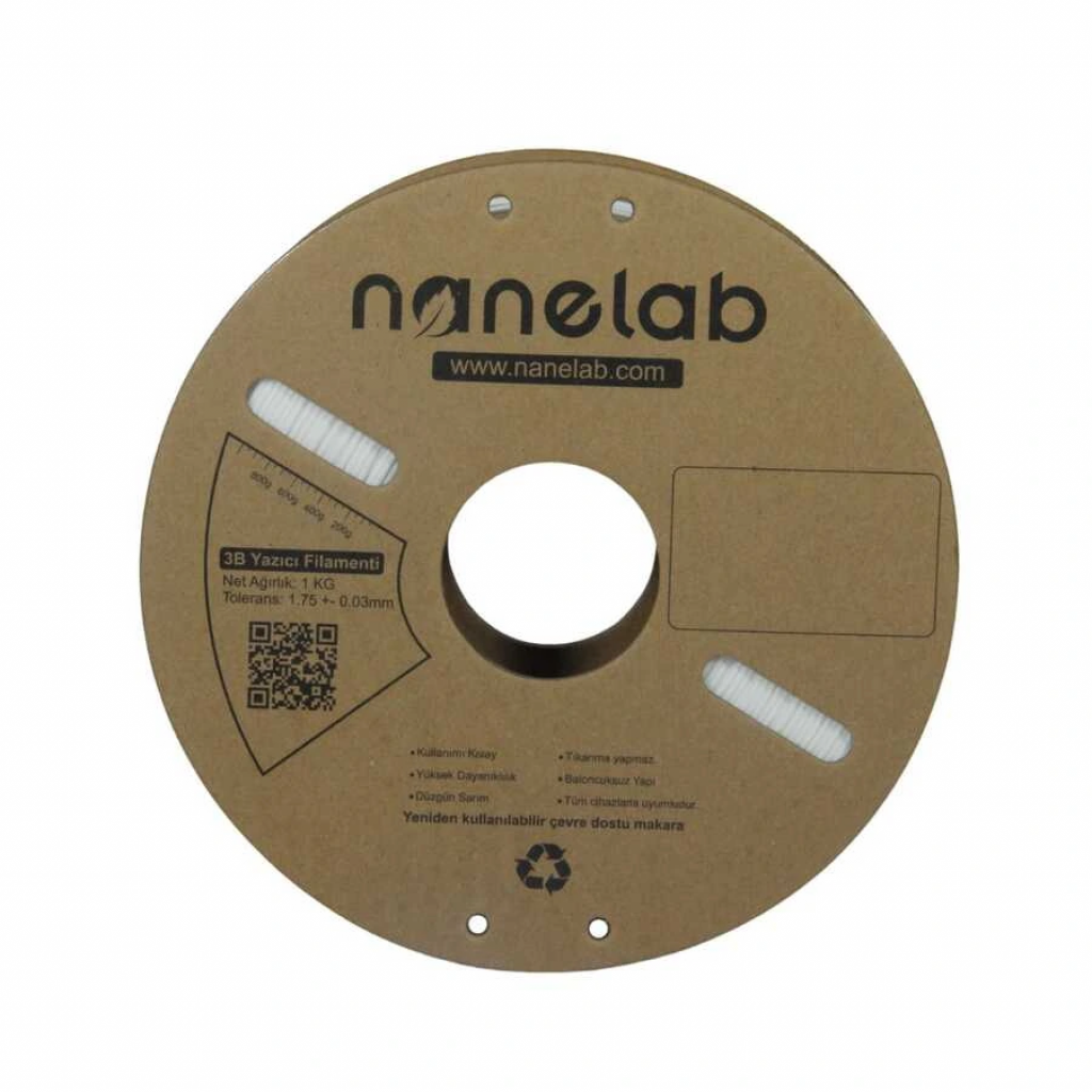 Nanelab Hyper PLA Beyaz Filament - 1.75mm - 1Kg, Yüksek Kaliteli PLA ...