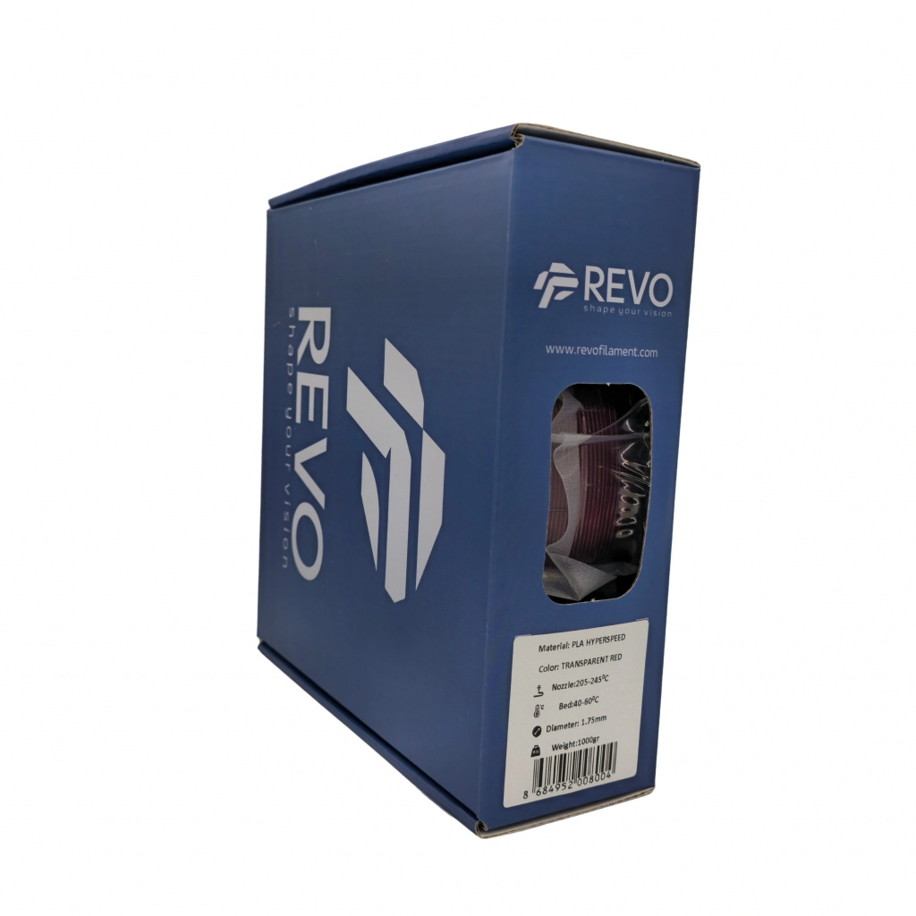 Revo Hyper Speed PLA Şeffaf Kırmızı: Hızlı ve Yüksek Kaliteli Beyaz 3D ...