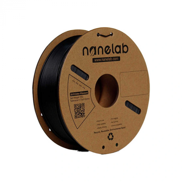 Yüksek Kaliteli Nanelab Nylon PA Siyah 1.75mm 1Kg Filament