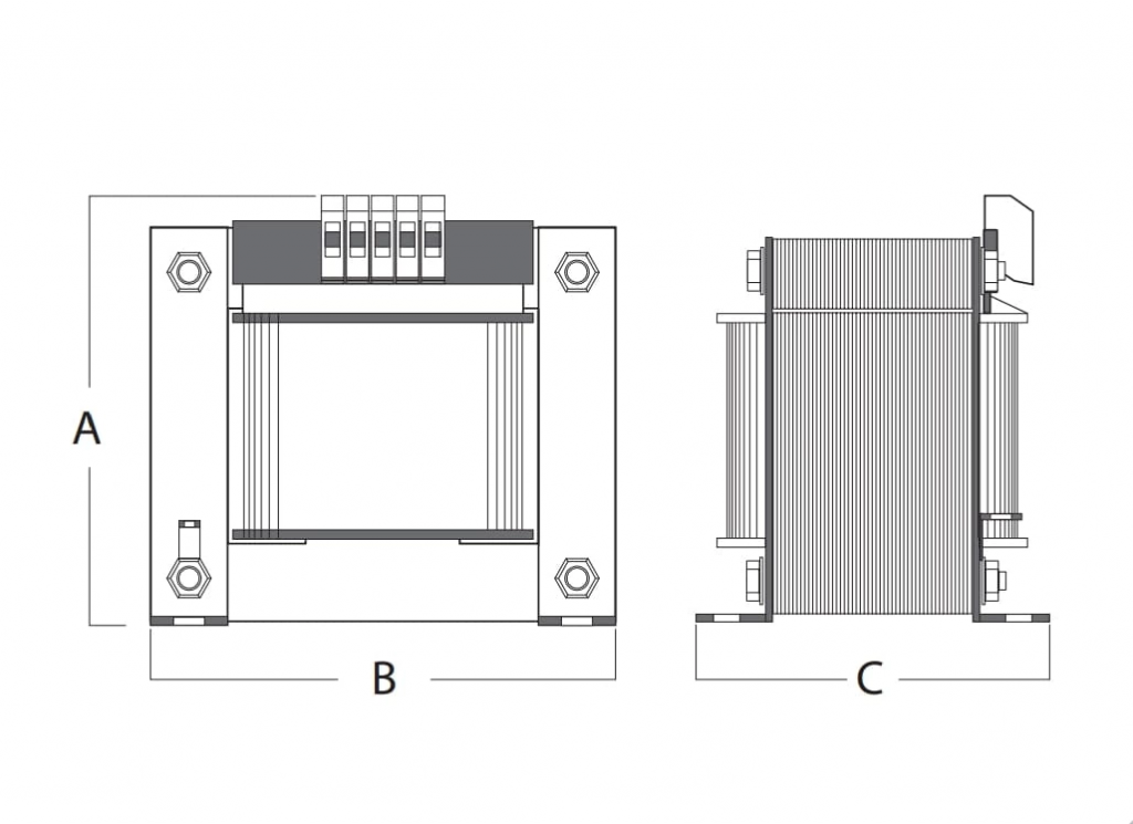 TEK FAZLI (MONOFAZE) KONTROL VE İZOLASYON TRAFOSU- Mars Trafo