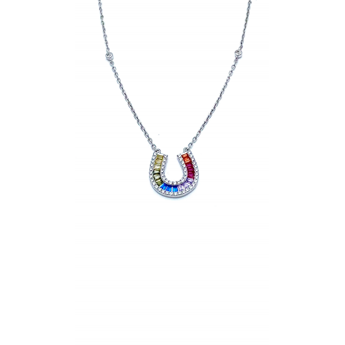 Rainbow Mini Nal Şans Kolye