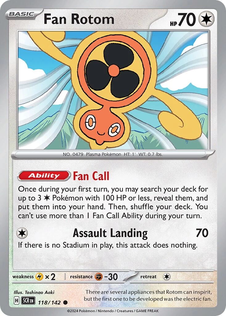 Fan Rotom Reverse Holo 118/142 - Stellar Crown
