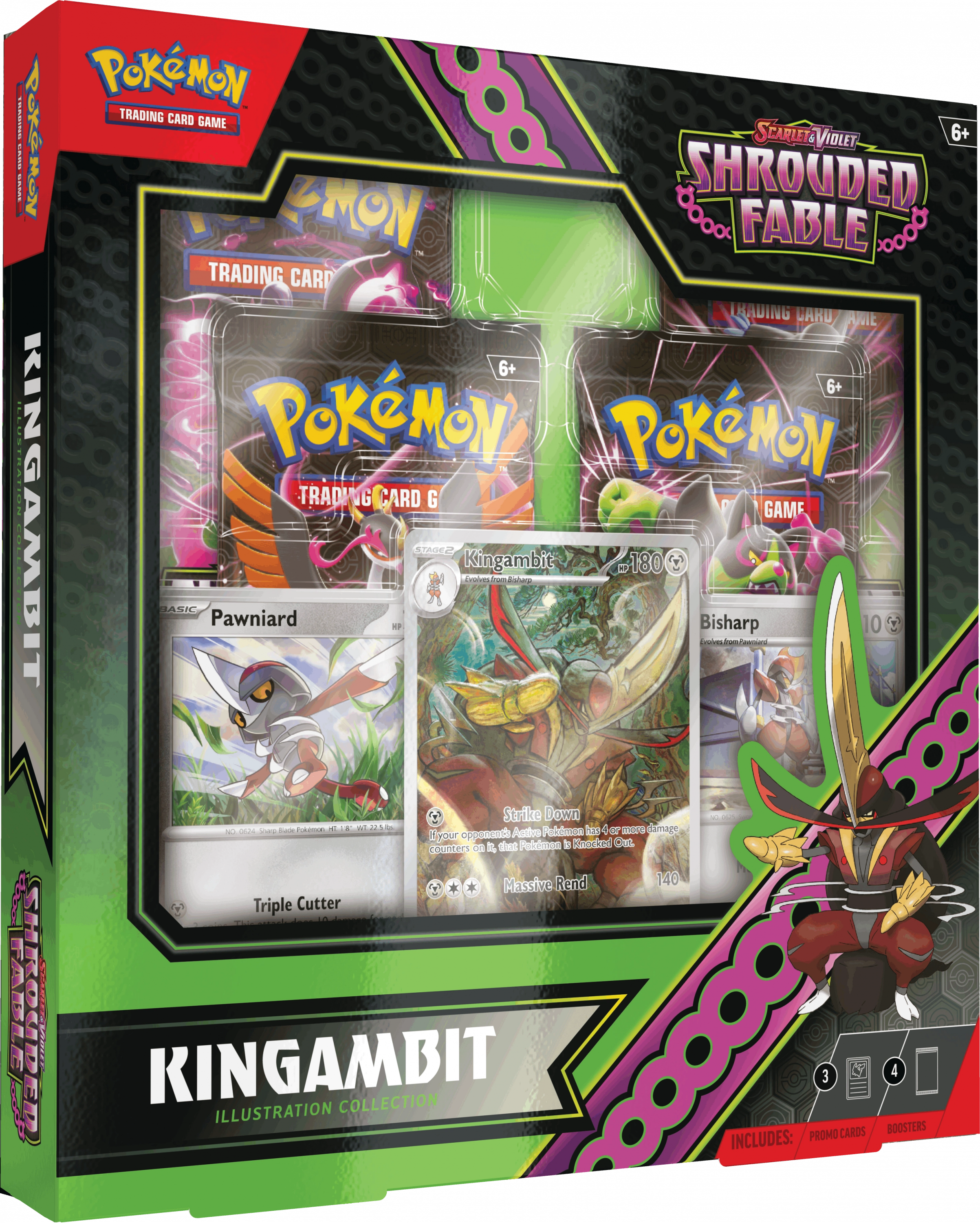 Shrouded Fable Kingambit Illustration Collection | Mega Collectable