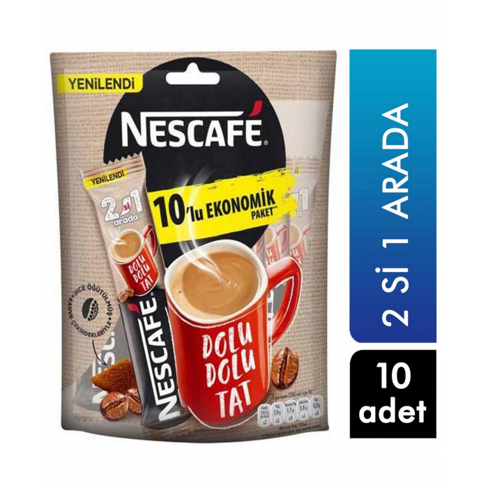 Nescafe 10 Lu 2in1 Ekonomik - Toz Kahve - 10 Lu Paket - Nescafe ...