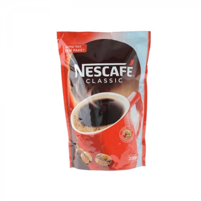 Nestle Nescafe Classic 200 Gr Ekopaket - Lezzetli ve Ekonomik Toz Kahve