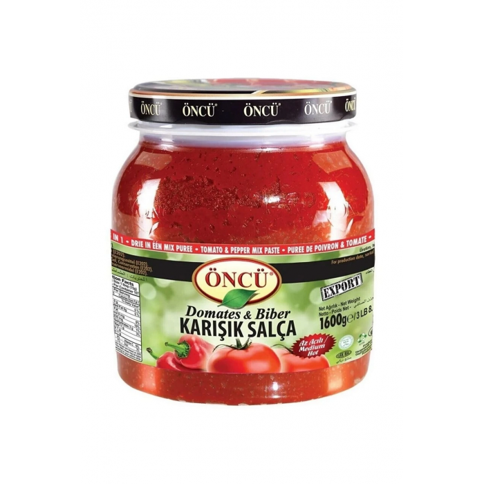 Öncü Karışık Salça 1600 Gr - Yüksek Kaliteli Salça Çeşitleri | Öncü