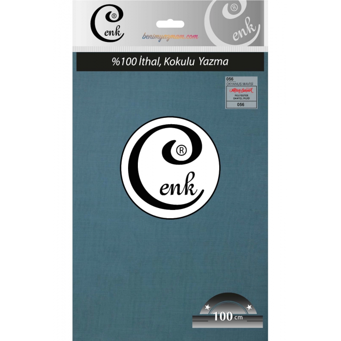 Cenk Düz 100cm Okyanus Mavi Yazma (301-056) | Altinelipek.com Online Cenk Yazma
